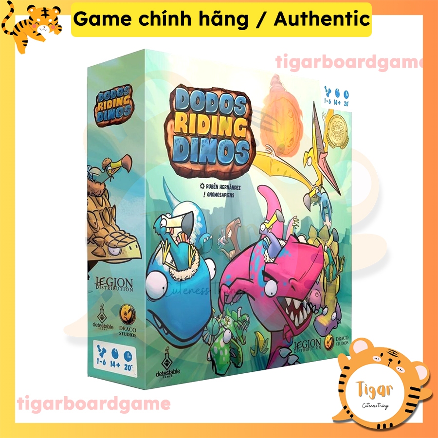 [ Chính Hãng ] Boardgame Dodos Riding Dinos - game đua khủng long ...