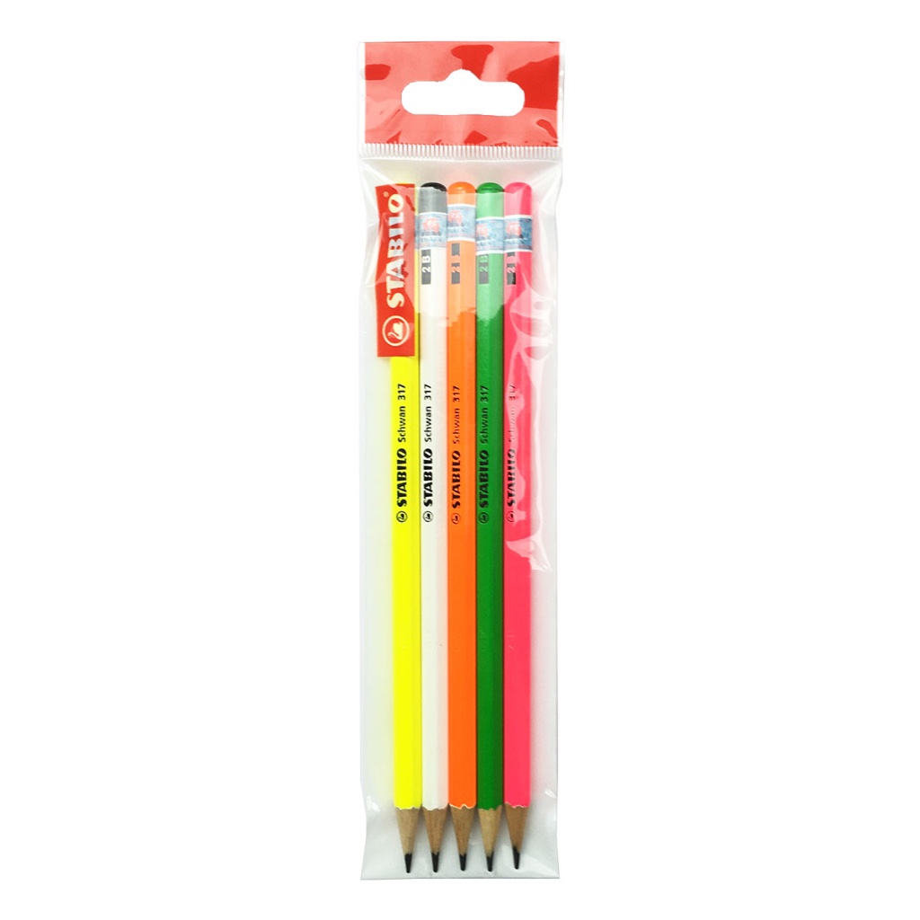 Bộ 5 bút chì gỗ STABILO Schwan 317 | Shopee Việt Nam
