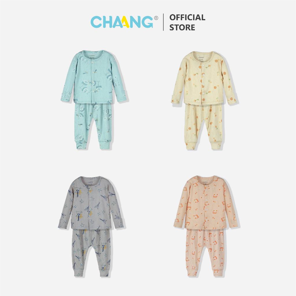 [CHAANG] Bộ quần áo dài tay cúc giữa thu đông Music Chaang | Shopee ...