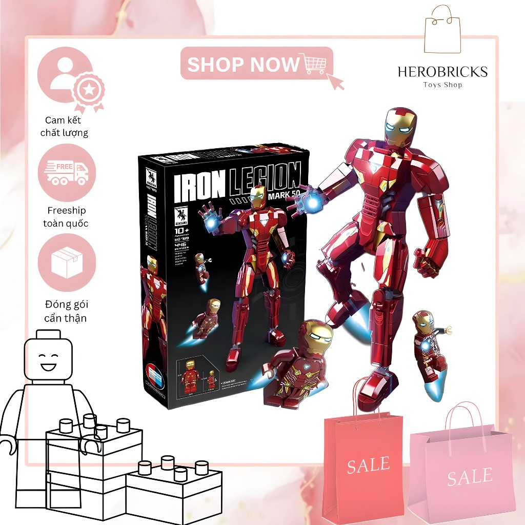 Toàn Bộ Đồ Chơi Lắp Ráp Iron Man Nano MARK50 790 Avengers | Shopee Việt Nam