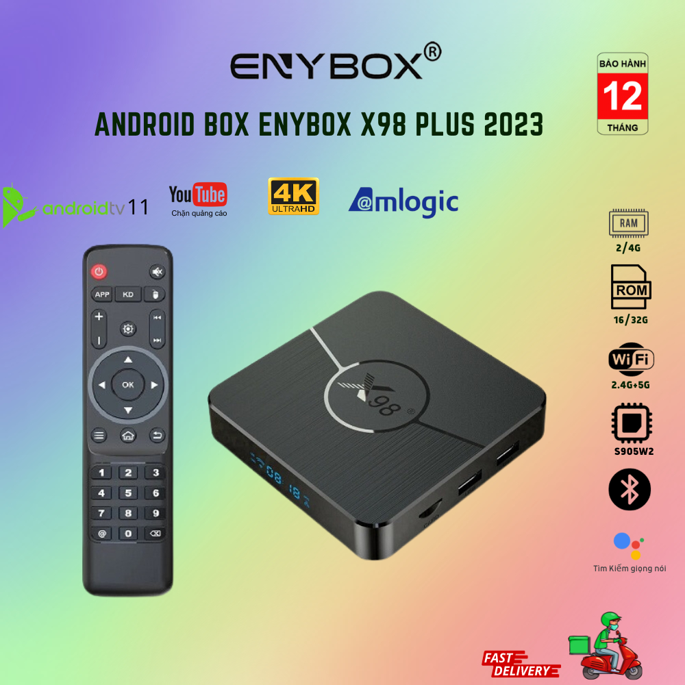 Android Tivi box X98 plus Ram 4G bộ nhớ 32G (Ram 2G bộ nhớ 16G) Android ...