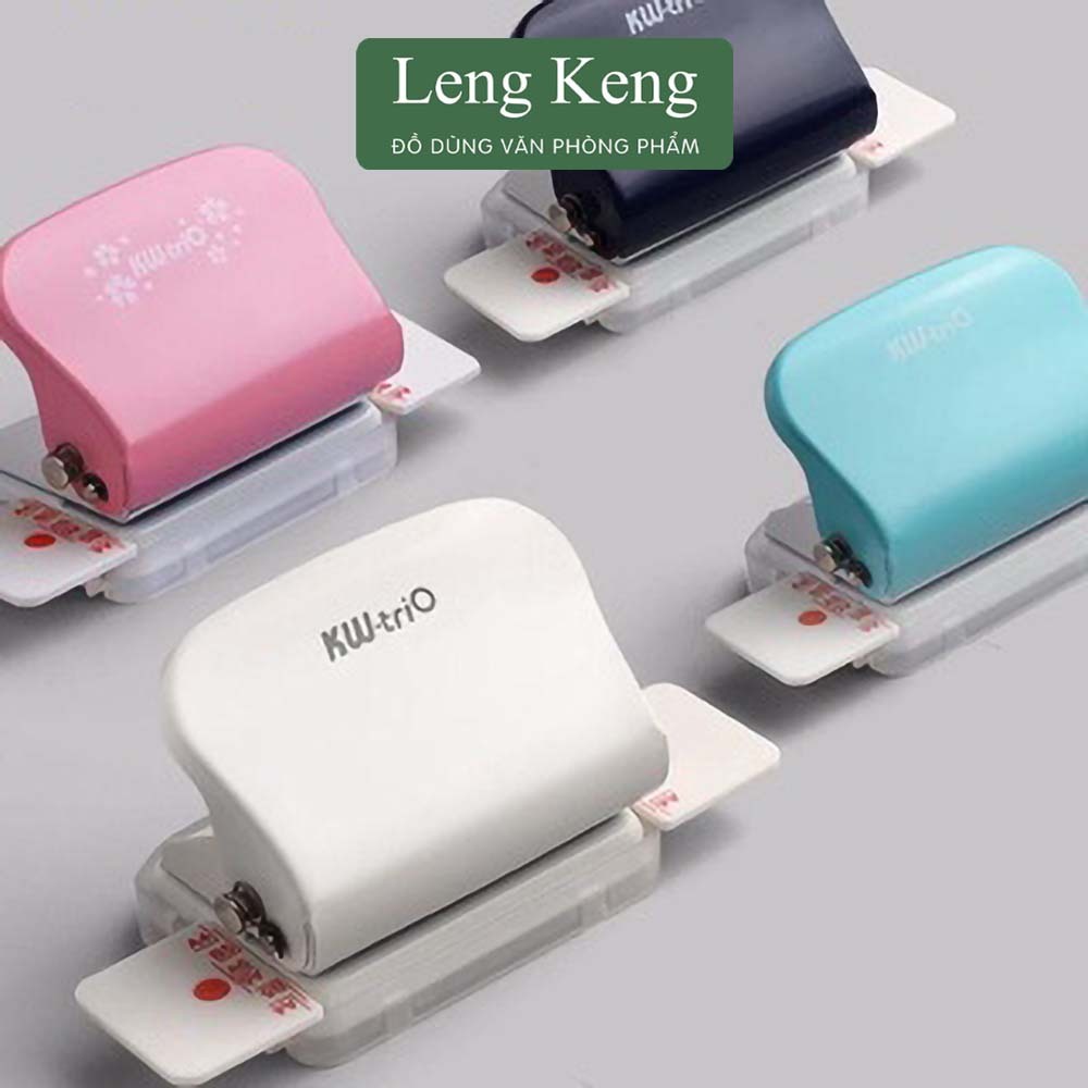 Bấm lỗ giấy sổ còng LENG KENG VĂN PHÒNG PHẨM cho khổ A5 A6 A7 B5 ...