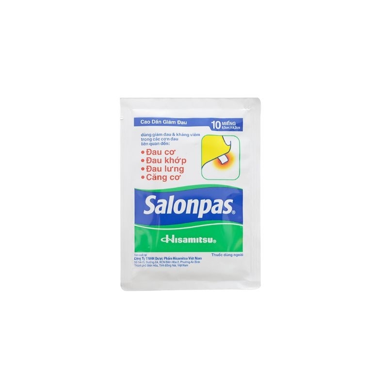 Salonpas Hộp 24 gói X 10 miếng (5,5cmx4,2cm) | Shopee Việt Nam