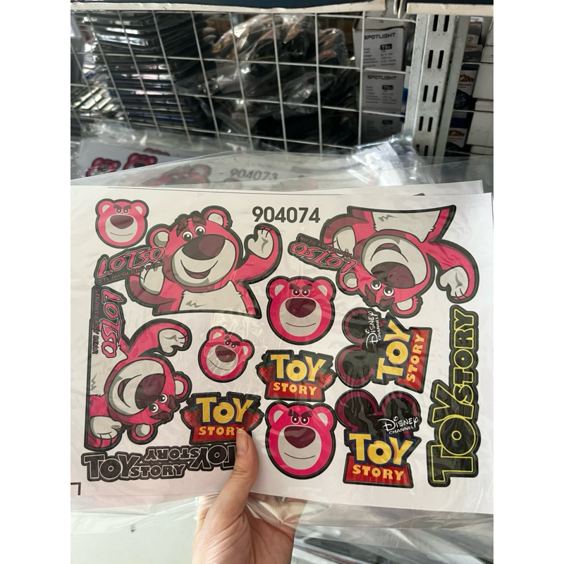 Tem dán xe gấu dâu hồng lotso cho xe máy, xe điện | Shopee Việt Nam
