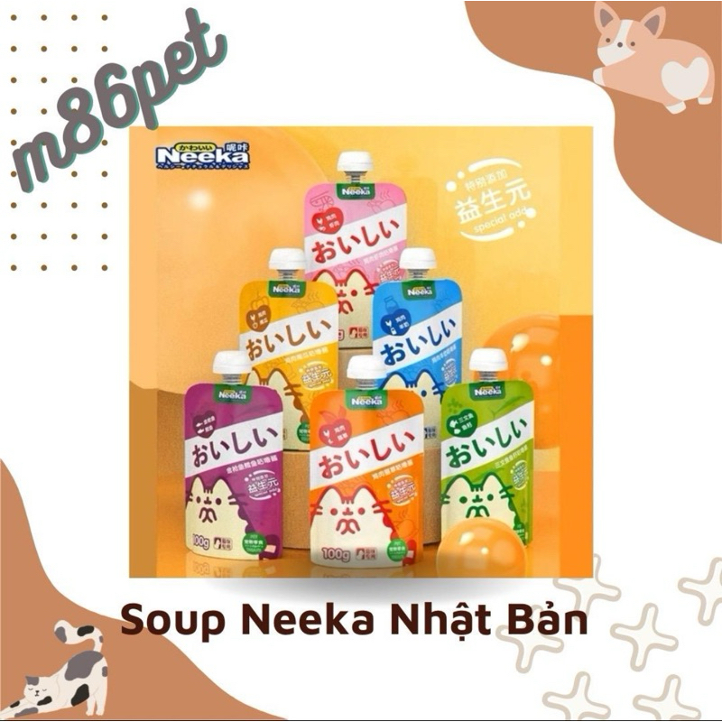Soup thưởng chó mèo nhật bản Neeka bỏ sung men vi sinh m86pet | Shopee ...