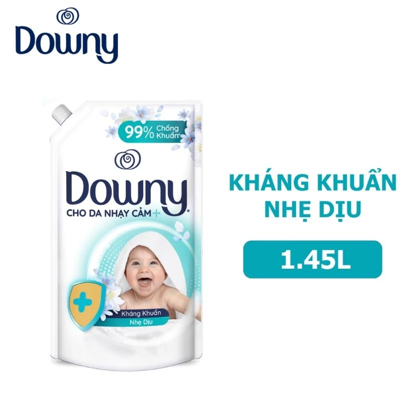 Nước xả vải Downy kháng khuẩn dịu nhẹ 1,45L | Shopee Việt Nam