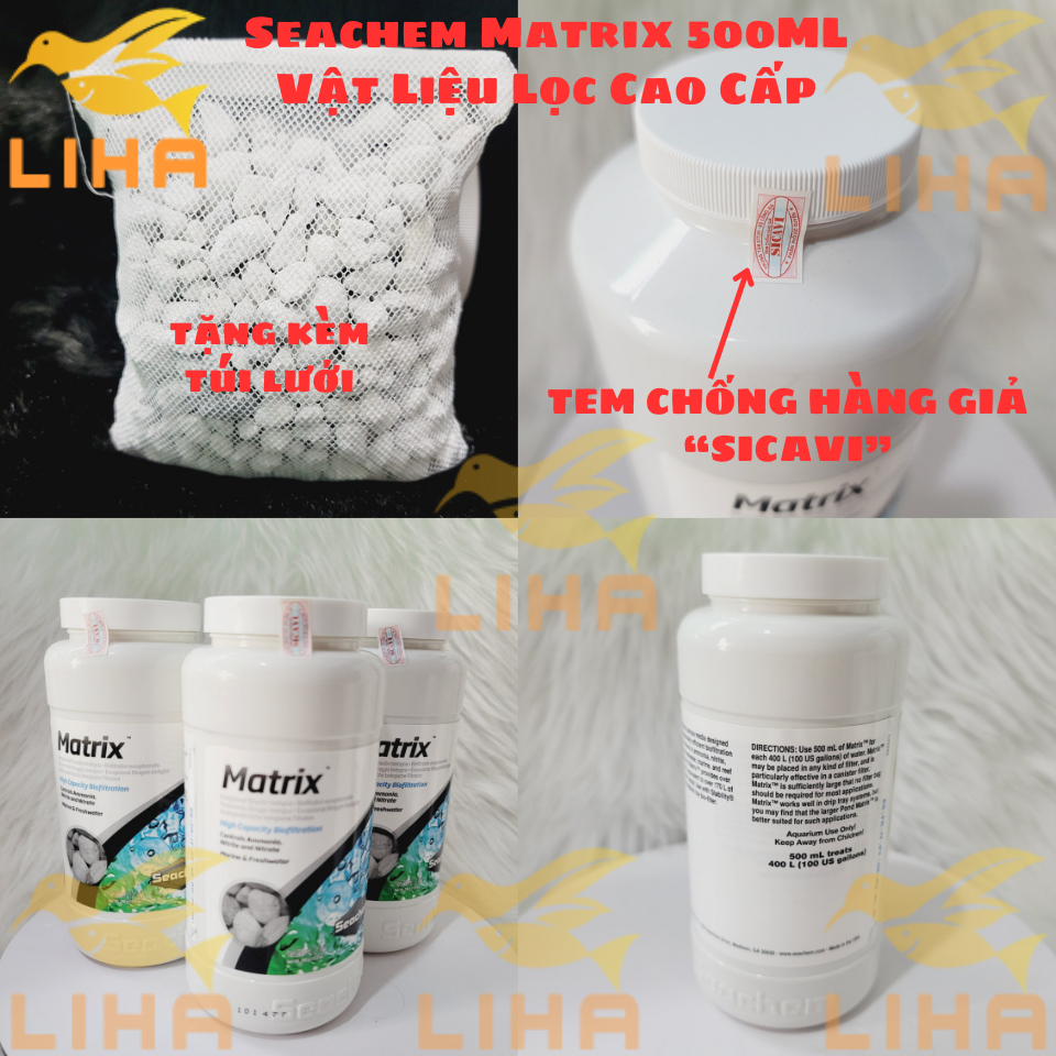 [TEM SICAVI] Seachem Matrix 500ml - Vật Liệu Lọc Cao Cấp Của Mỹ Cho Bể Cá | Shopee Việt Nam