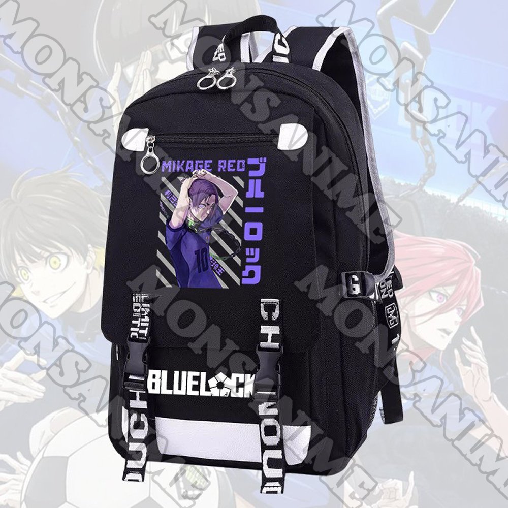 Balo nam nữ in hình BLUE LOCK ver GẠCH CHÉO anime chibi cặp sách đi học ...