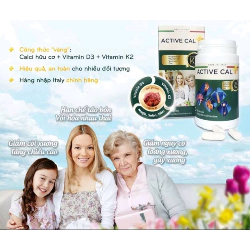 sản phẩm Canxi Active Cal Plus cho phụ nữ có thai và cho con bú,phát ...
