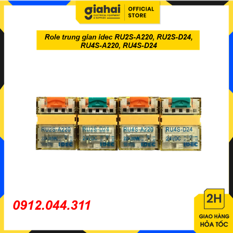 Role trung gian idec RU2S-A220, RU2S-D24, RU4S-A220, RU4S-D24 TBD250 ...