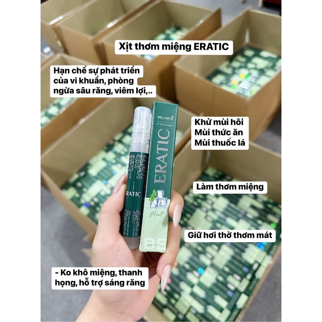 Xịt Thơm Miệng ERATIC | Shopee Việt Nam