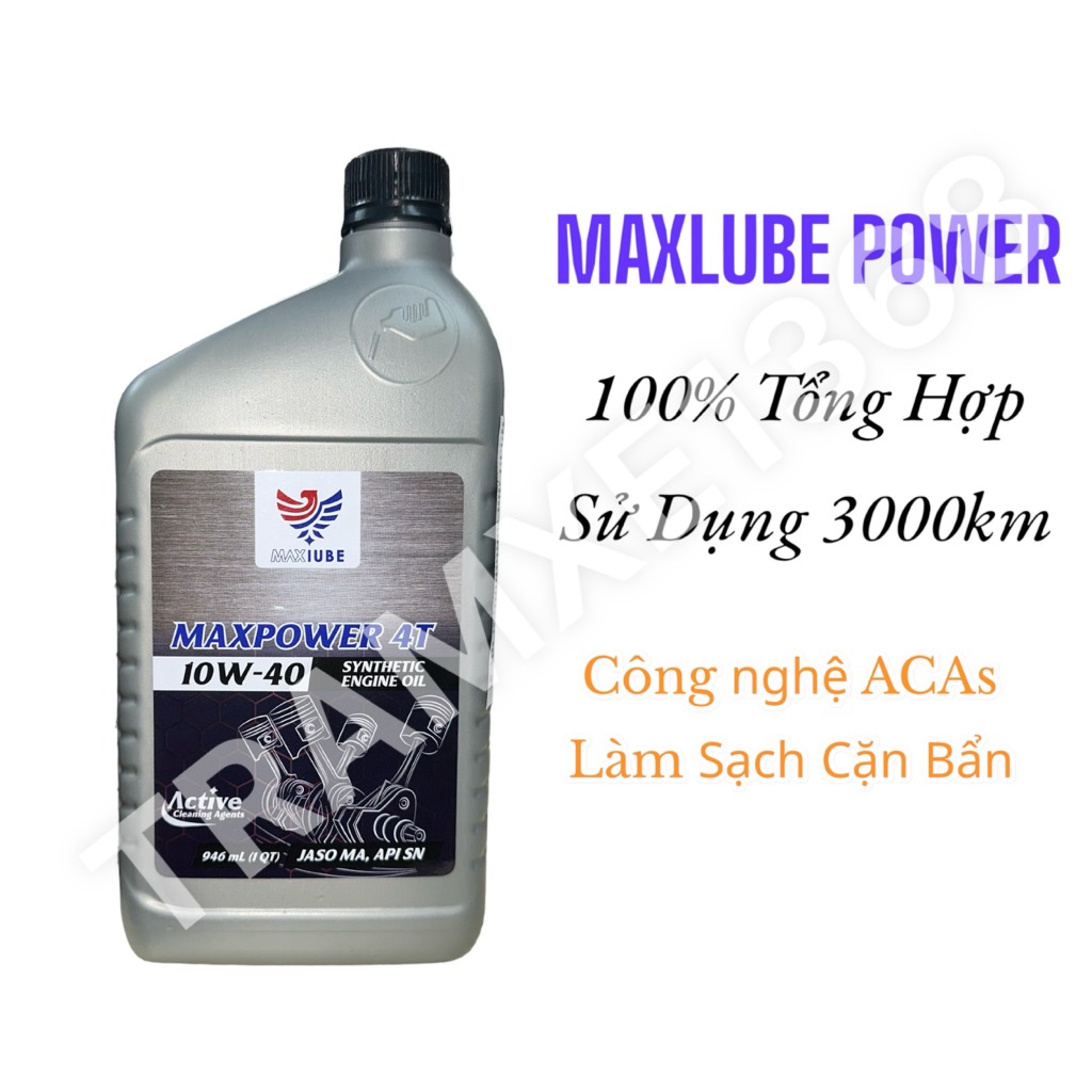 Nhớt MAXLUBE POWER 10w40 Êm Xe Mát Máy Sử Dụng 3000km (Xanh) | Shopee ...