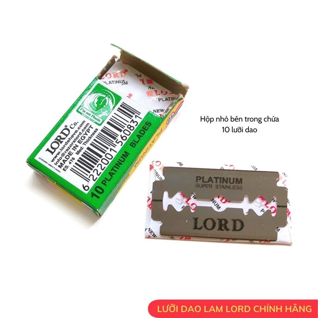 Dao Lam Cạo Râu Combo 1 Hộp 10 Lưỡi Dao, 2 hộp 20 Dao, 5 hộp 50 Dao ...