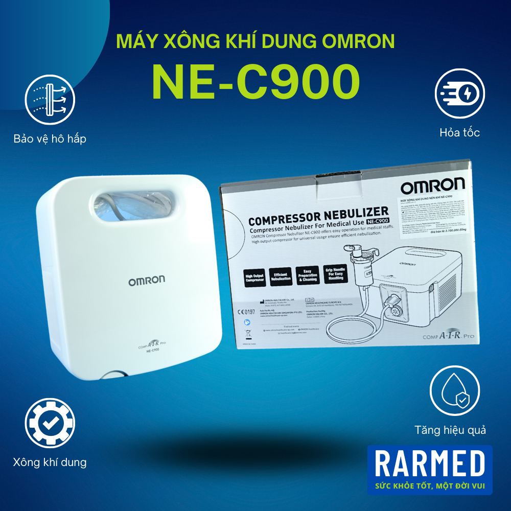 Máy xông khí dung Omron NE-C900 công suất cao, dùng phòng khám bệnh ...