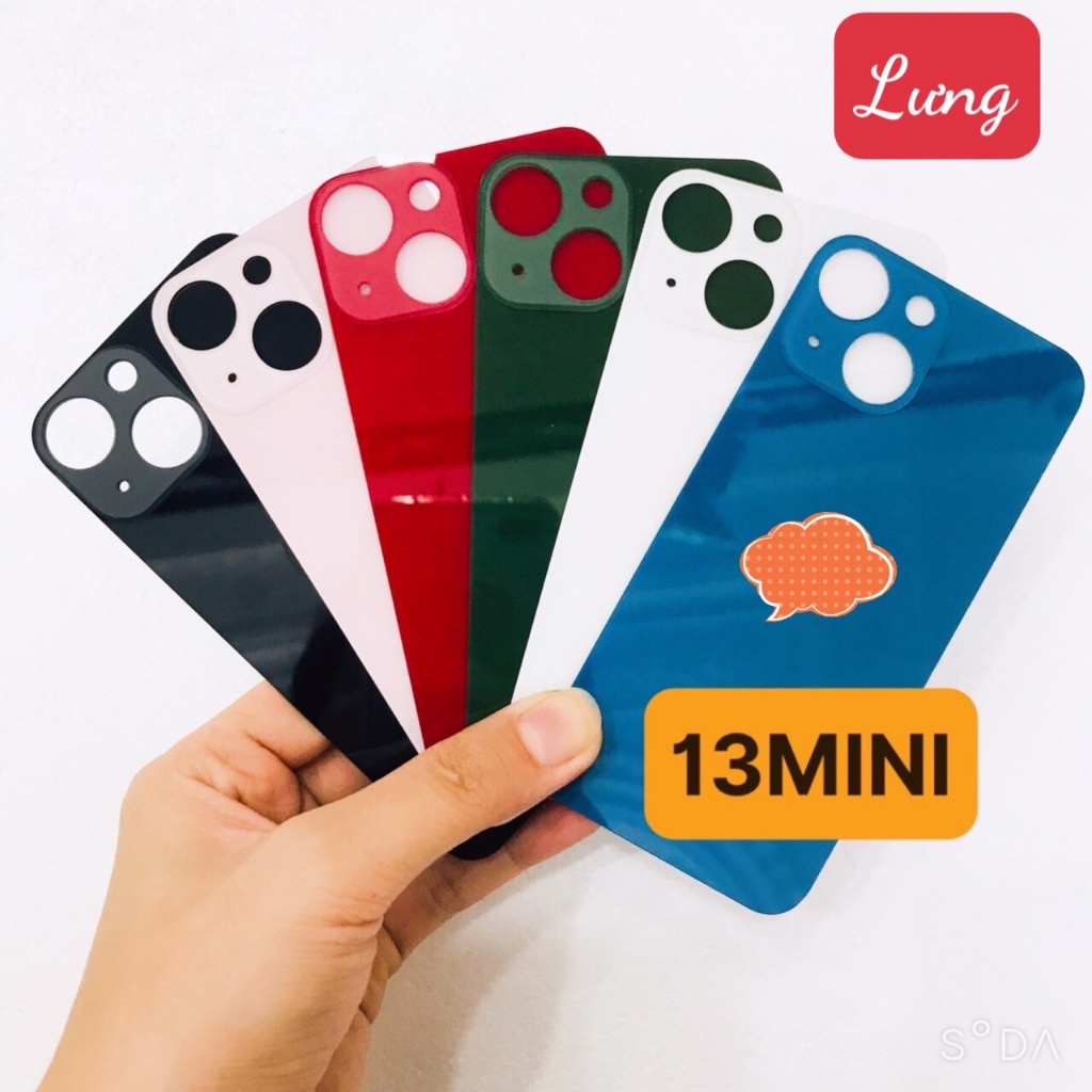 IP 13 MINI, Lưng vỏ dùng cho máy iphone 13 mini, nắp lưng, lưng kính ip ...