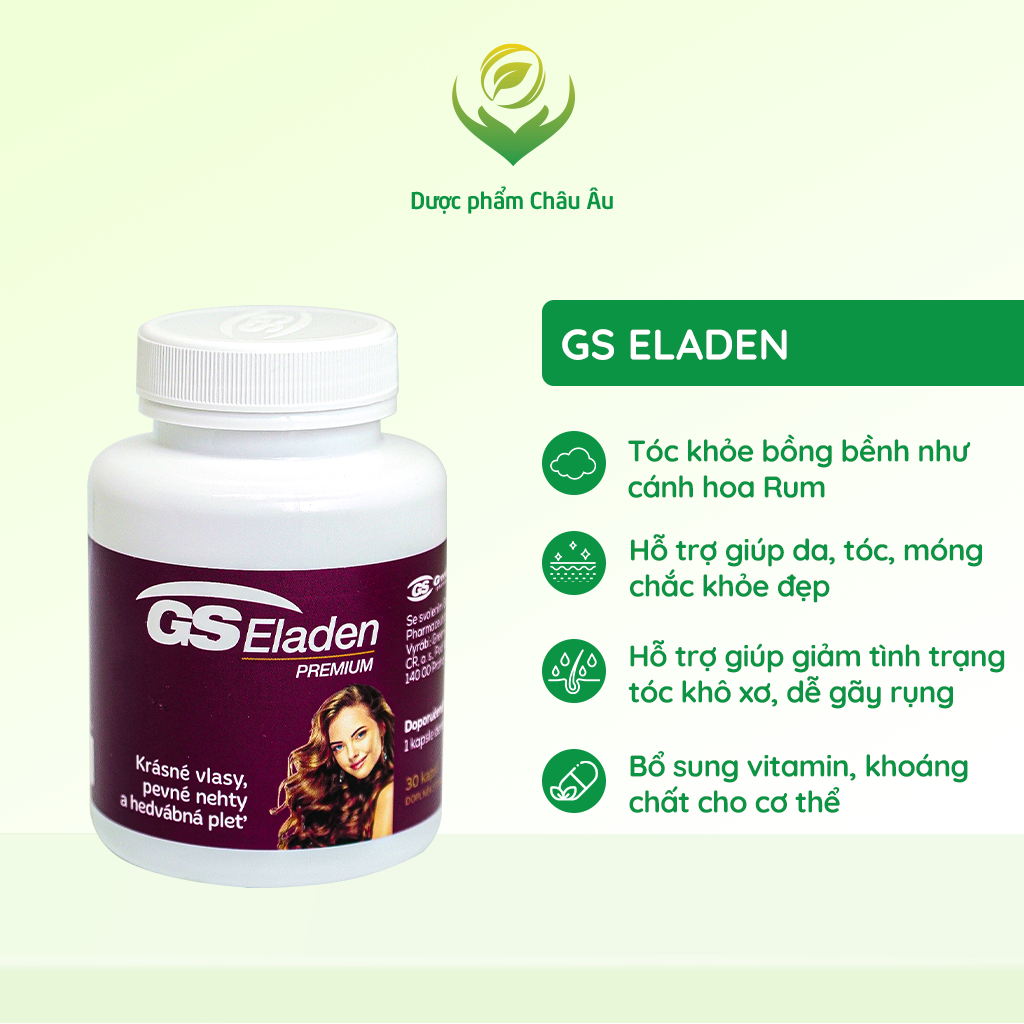 Viên Uống Giảm Rụng Tóc GS Eladen Bổ Sung Vitamin, Khoáng Chất Giúp Tóc ...