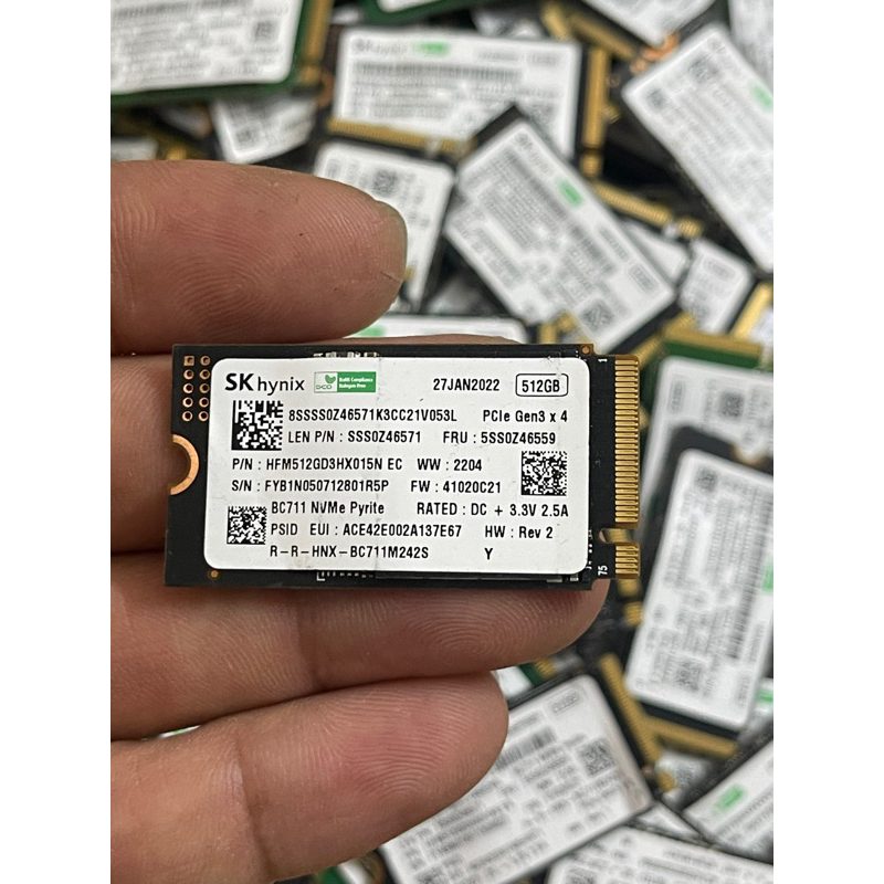 Ổ cứng SSD SK Hynix BC711 gen 3x4, BC901 gen 4x4 512GB M2 Nvme 2242- BH ...