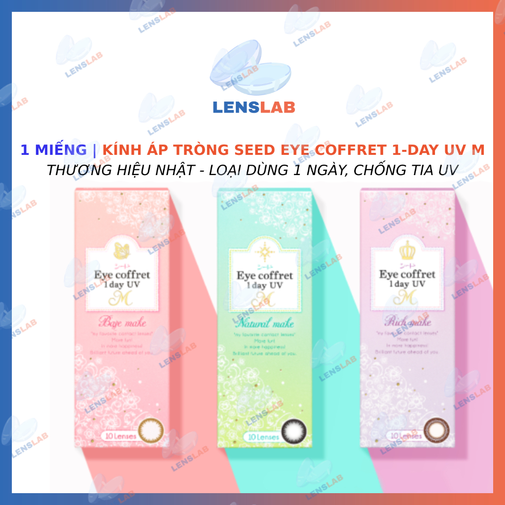 1 Miếng | Kính Áp Tròng Có Màu SEED Eye Coffret 1-Day UV-M 1 Ngày - Hàng Chính Hãng | Shopee ...