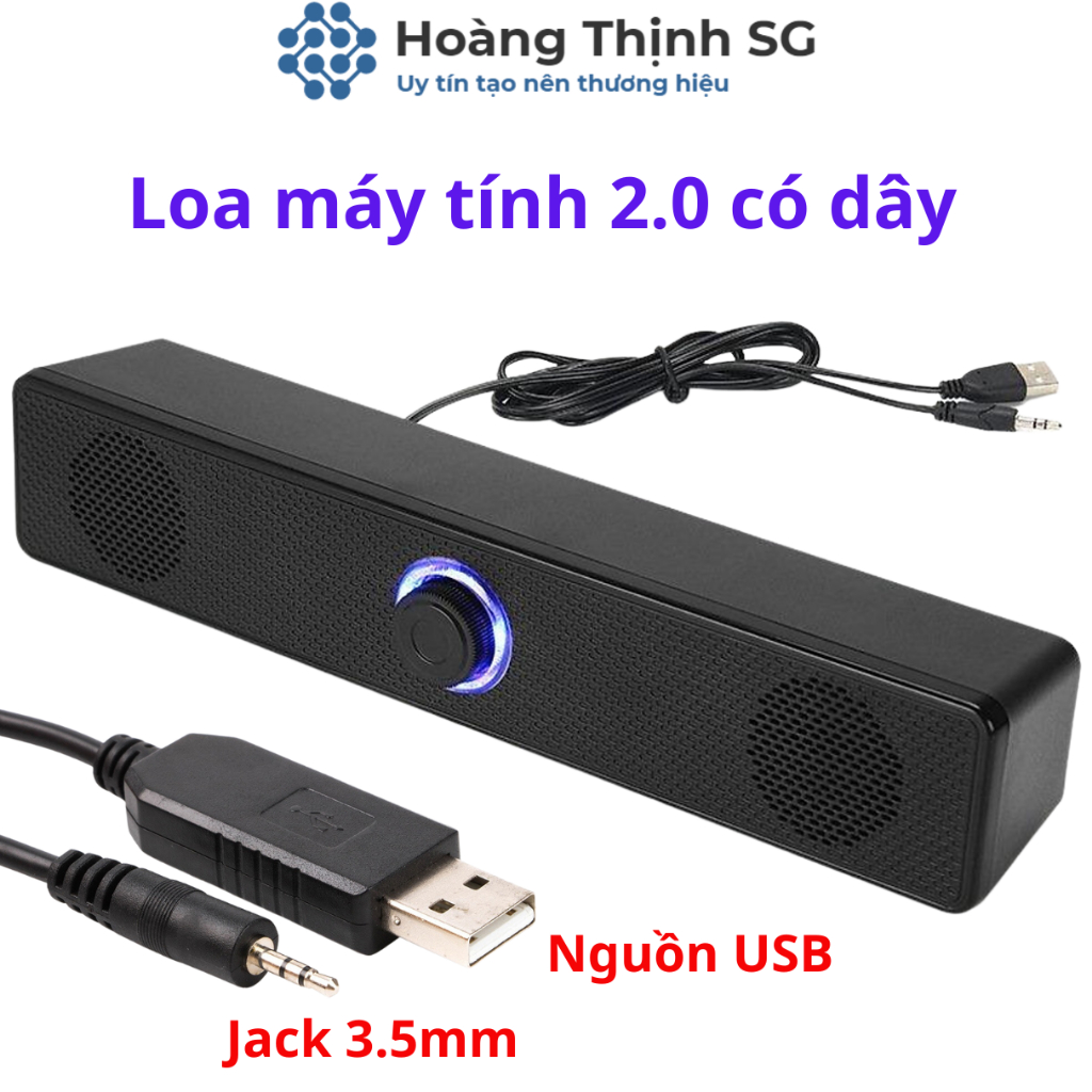 Loa máy tính 2.0 Leerfei E-350T, loa vi tính công suất lớn dùng cho máy tính PC, Laptop, Tivi ...