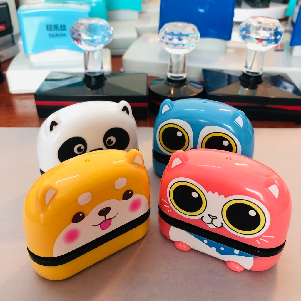 [Tặng Mực ] Dấu Tên Văn Phòng, Con Dấu Tên Cute, Khắc Con Dấu Tên, Khắc ...