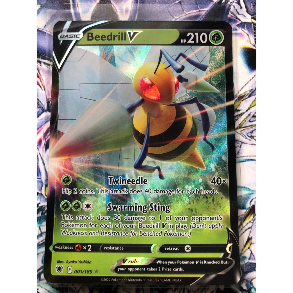 Thẻ bài Pokemon - TCG - Beedrill V / 001/189 | Shopee Việt Nam