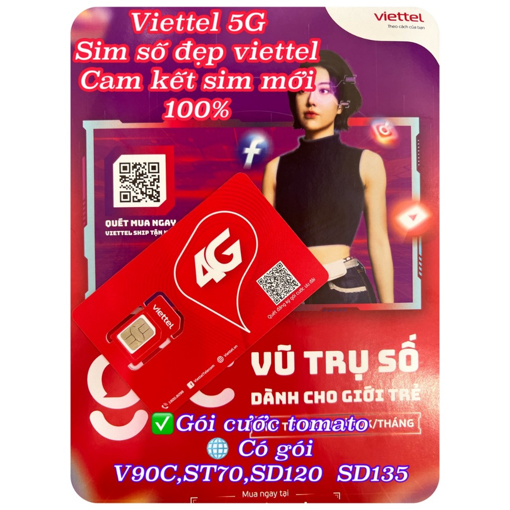 Sim Viettel 4G giá Thanh lý mua cho hoc sinh, sinh viên | Shopee Việt Nam
