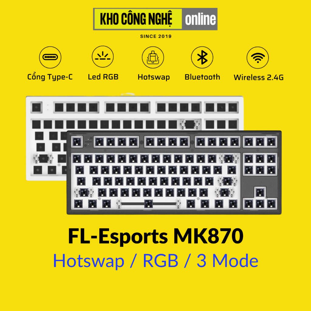 MK870 - Kit bàn phím cơ FL-Esports MK870 (Mạch Xuôi/ Hotswap / Led RGB) - Hàng Chính Hãng ...