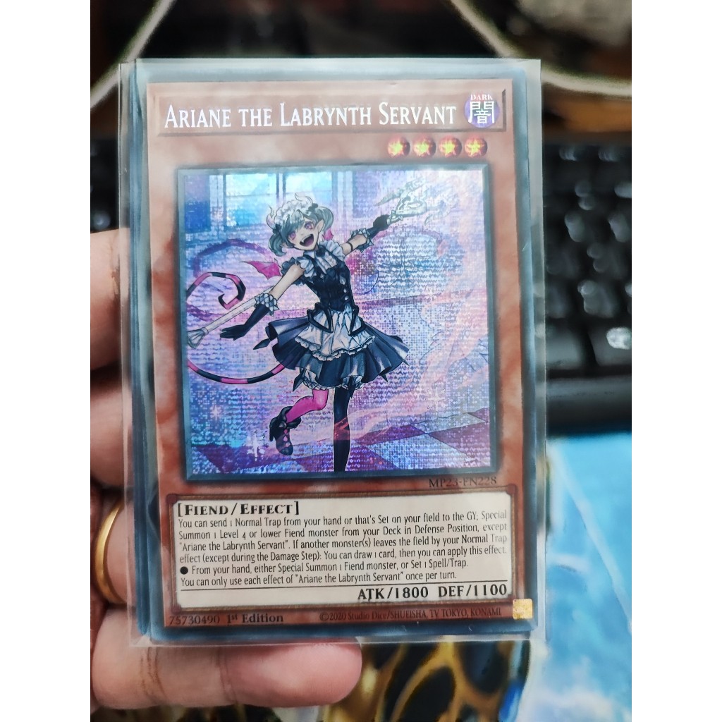 [Yugioh Funny Shop] 1 lá thẻ bài Ariane the Labrynth Servant - MP23-EN228 - Prismatic Secret ...