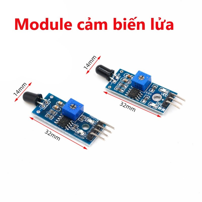 Module cảm biến lửa, Mạch cảm biến phát hiện ngọn lửa Flame sensor ...
