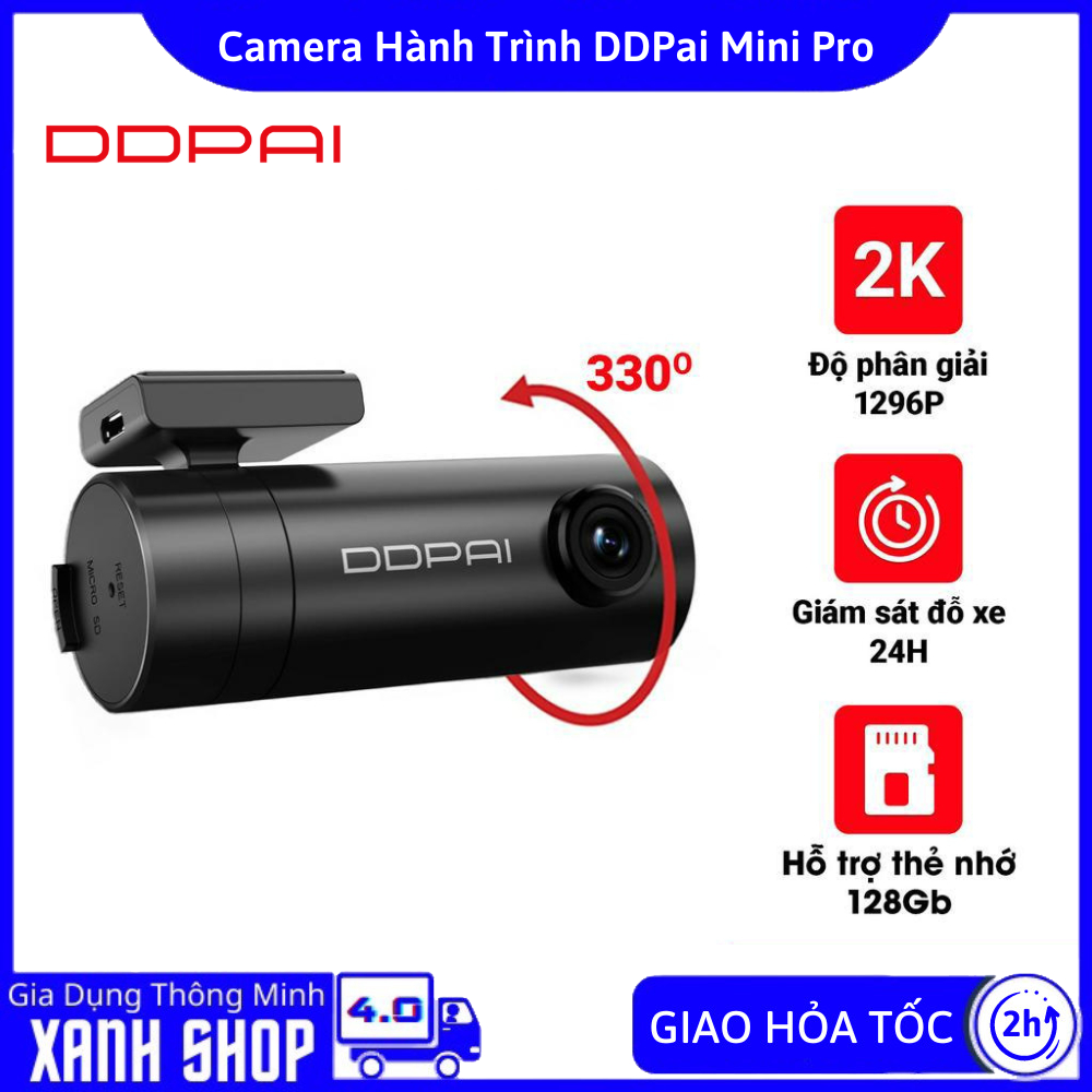 Camera Hành Trình Ô Tô DDPai Mini Pro Độ Phân Giải 2K Full HD, Kết Nối ...