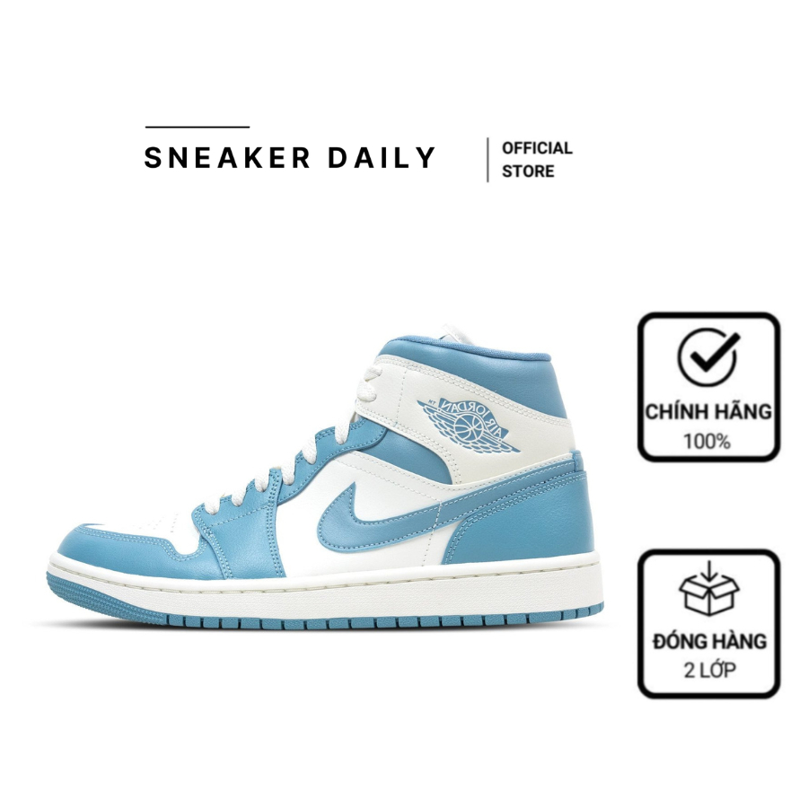 [Chính hãng] Giày Air Jordan 1 Mid ‘University Blue’ BQ6472-141 tại ...