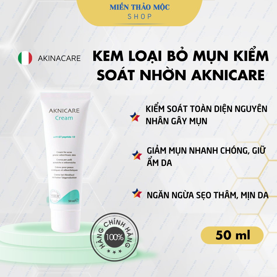 [Chính hãng] Kem giảm mụn, giảm nhờn, giảm mụn kiềm dầu Aknicare Cream ...