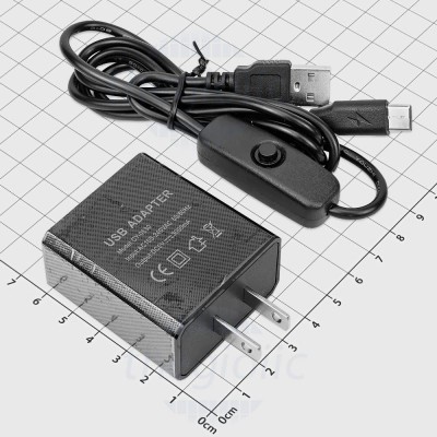 Nguồn Adapter 5V 3A Đen Đầu USB Type C Cho Raspberry Pi 4//SKU:240 ...