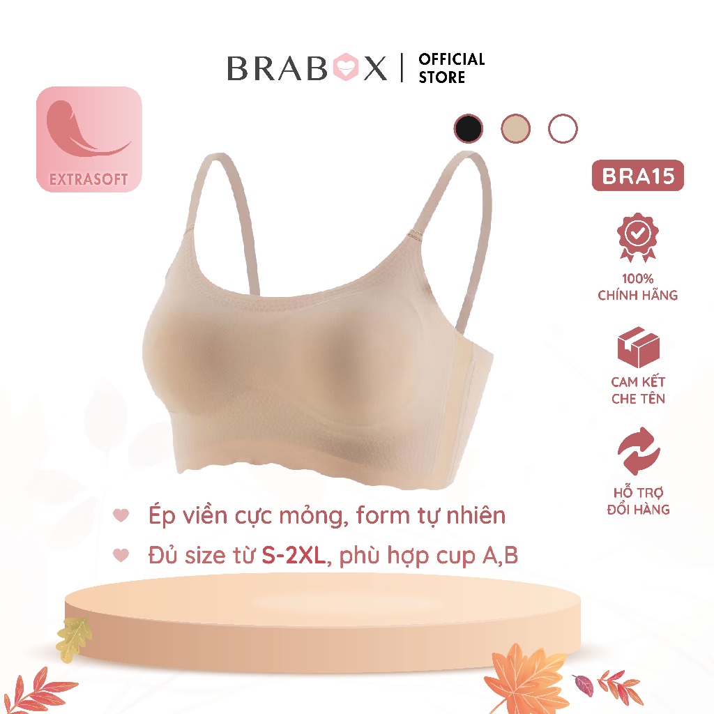 Áo lót su đúc không viền siêu bền (CÓ BIGSIZE) BRA15 BRABOX [Đã về | Shopee Việt Nam