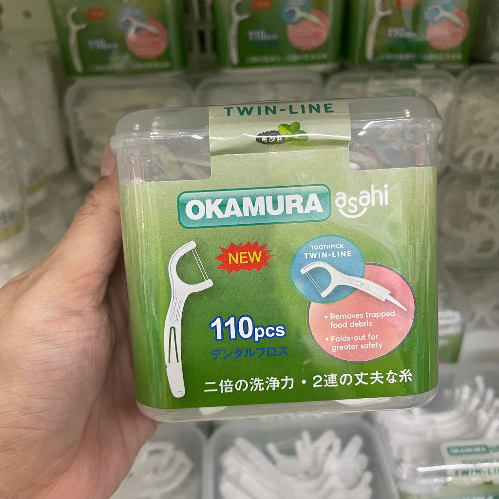 (Hoả Tốc HCM) Tăm Chỉ Nha Khoa _Tăm Chỉ Kẻ Răng Okamura 60P/ 90P/ 110P ...