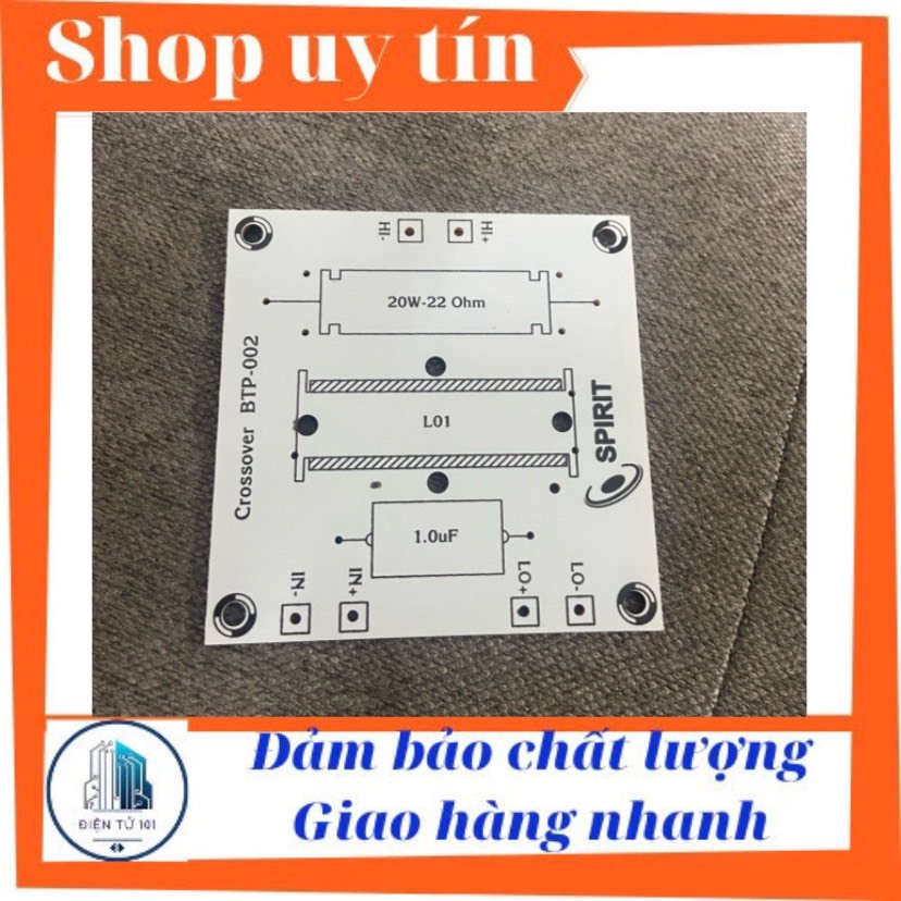 Bo mạch in pcb phân tần loa trép, loa kéo với đường BASS nối với IN ( 1 ...