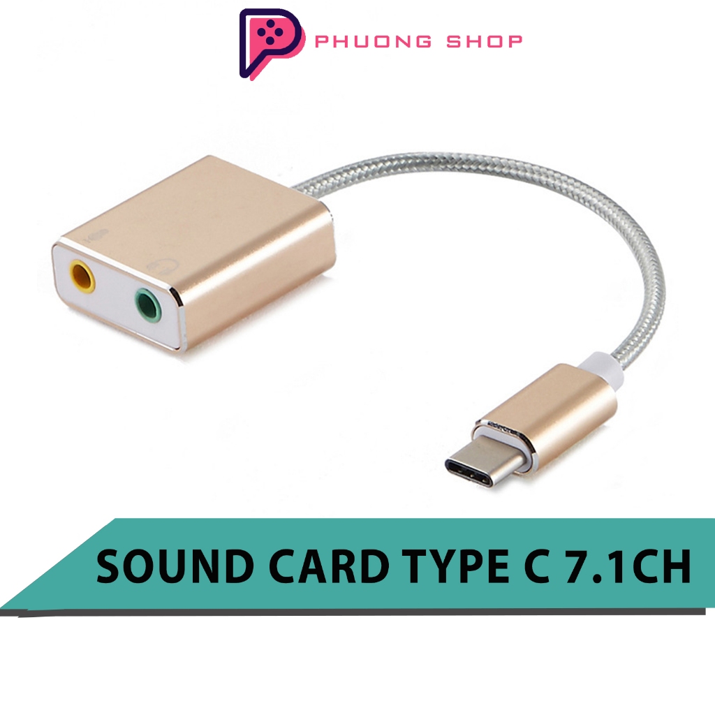 Bộ Sound Card chuyển đổi cổng Type C sang 2 Jack 3.5 audio, Micro ...