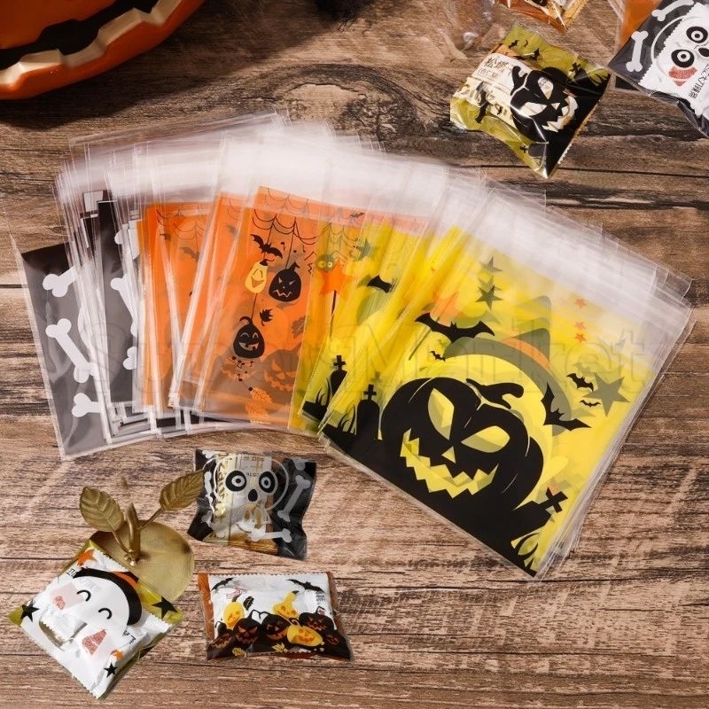 HALLOWEEN- Set 10 TÚI ĐỰNG BÁNH KẸO, QUÀ TRANG TRÍ. | Shopee Việt Nam