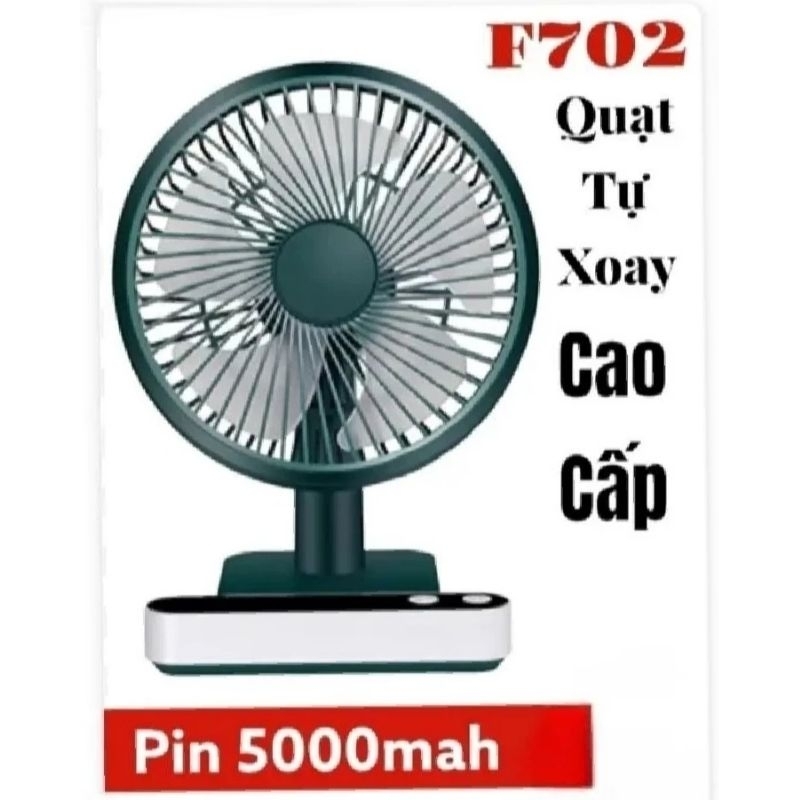 Quạt để bàn tích điện F702 xoay tự động 4 tốc độ gió | Shopee Việt Nam