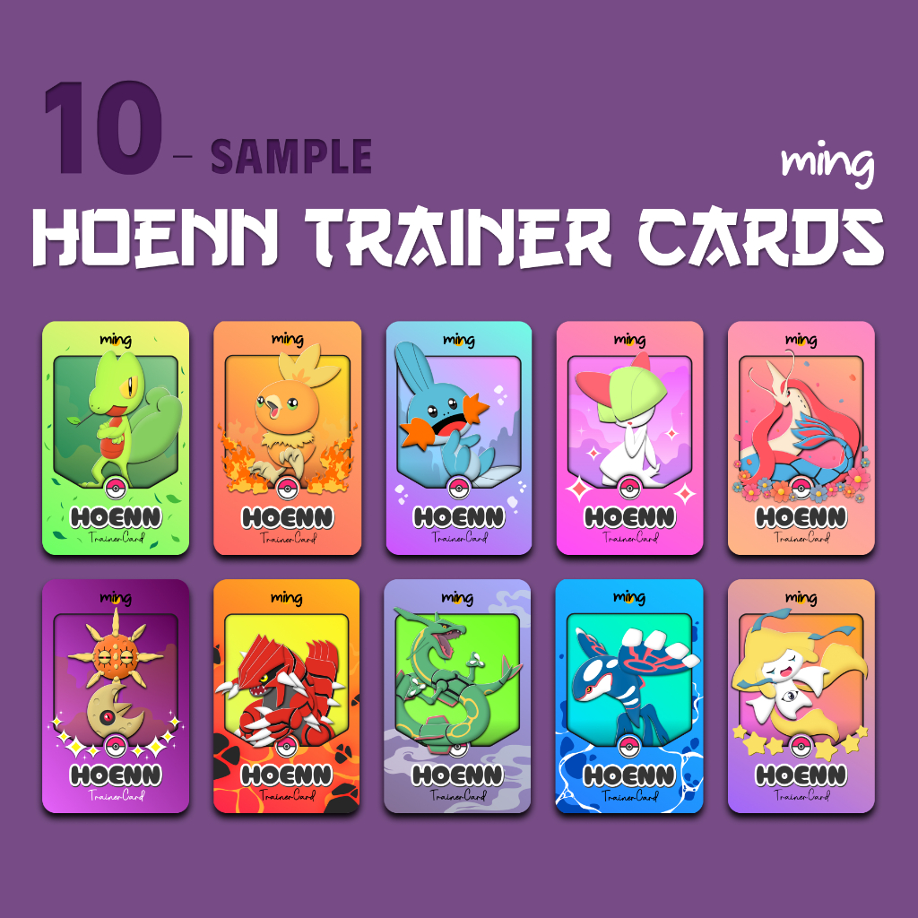 Thẻ Nhựa Nhà Huấn Luyện Hoenn - Trainer Card | Shopee Việt Nam
