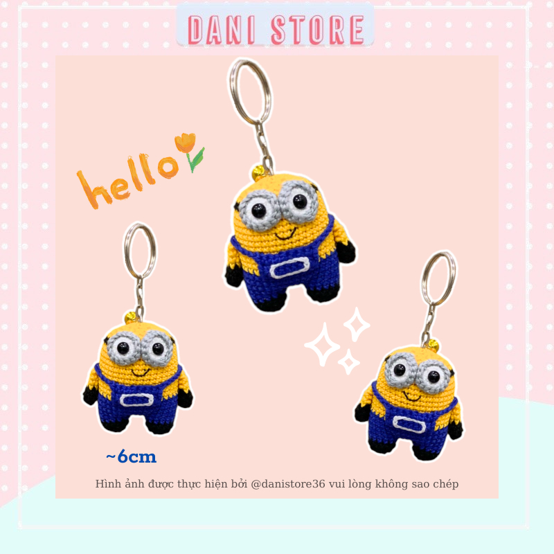 01 Móc khóa len minion | Made by Dani | Shopee Việt Nam