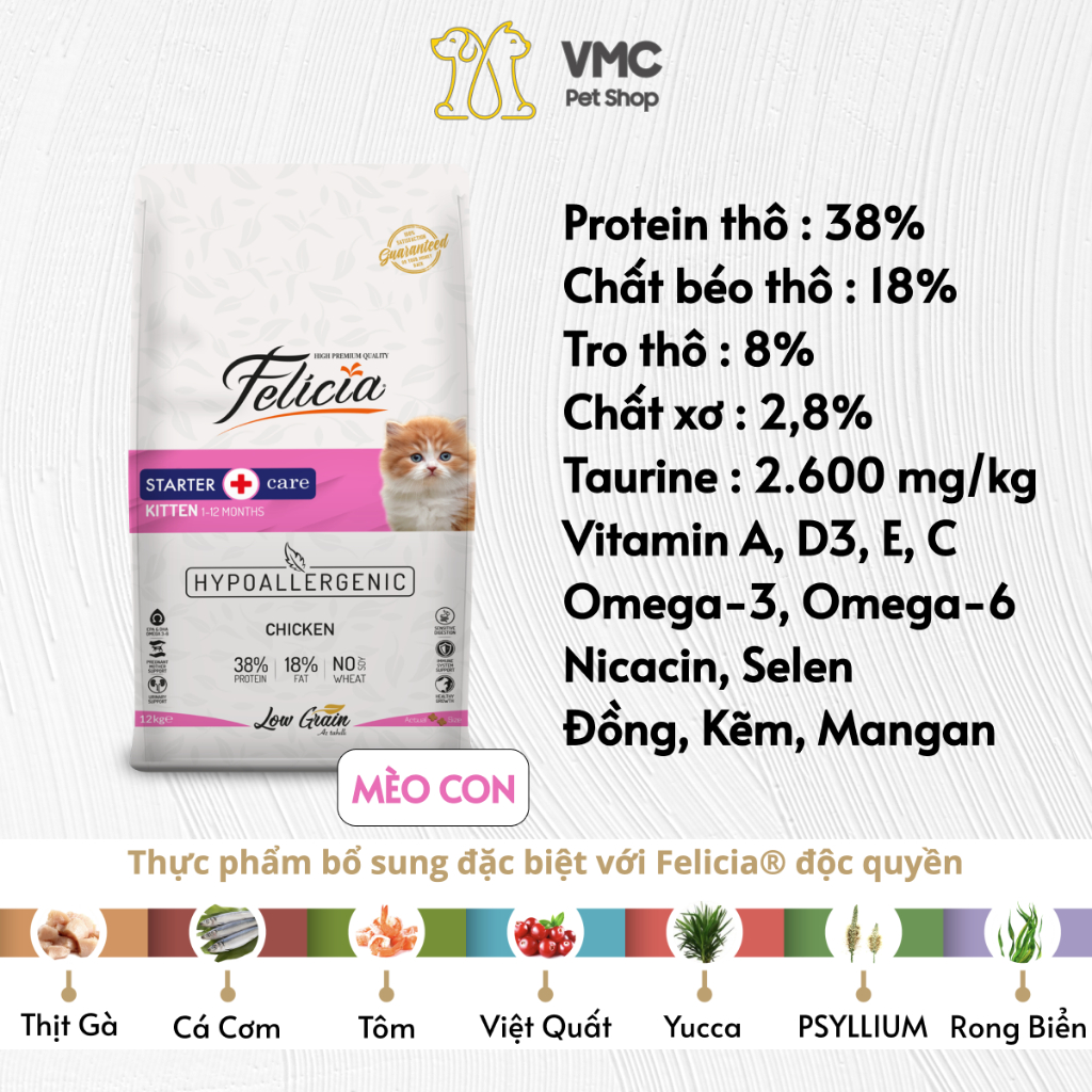 Hạt cho mèo cao cấp không ngũ cốc Felicia gói 400g | Shopee Việt Nam