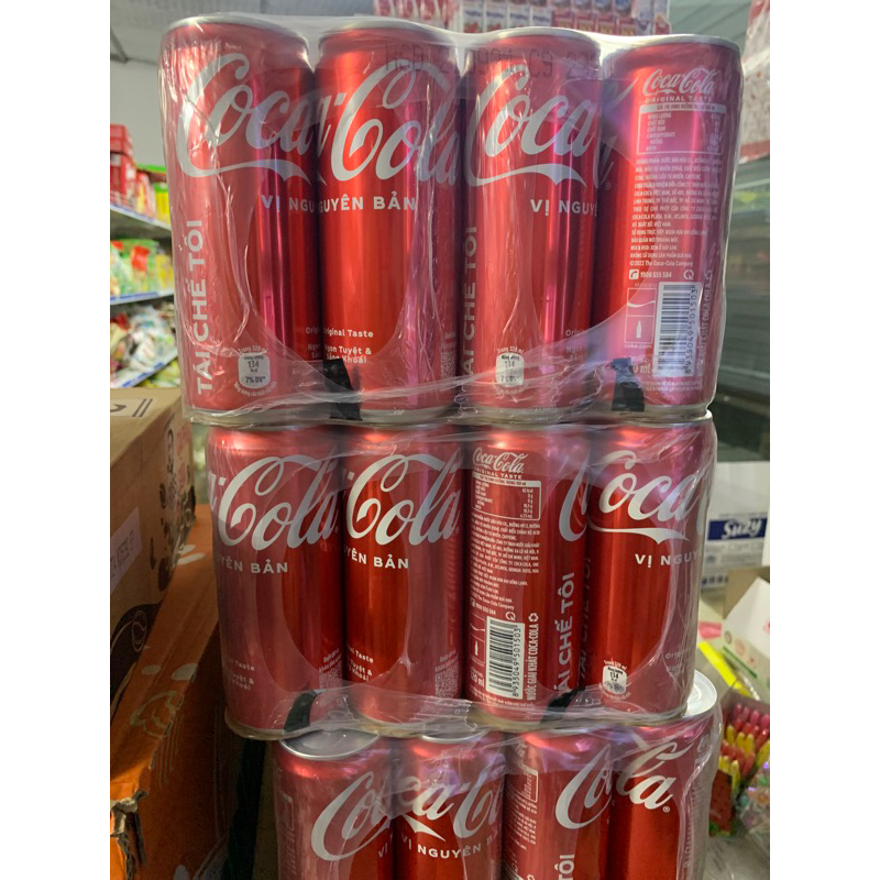 Lốc 6 lon coca-cola vị nguyên bản lon 320ml | Shopee Việt Nam