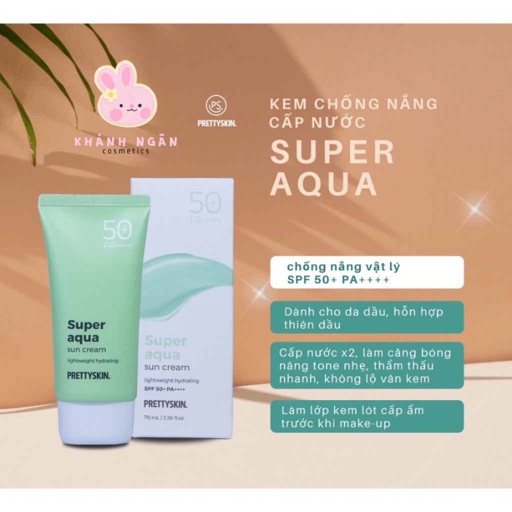 Kem chống nắng Pretty Skin Sun Cream SPF 50+ PA++++ (70g) | Shopee Việt Nam