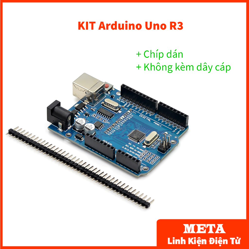 KIT Arduino Uno R3 Atmega 328P Chíp Cắm Có Kèm Dây Cáp | Shopee Việt Nam