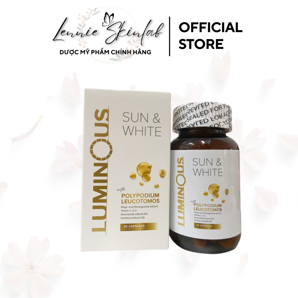 Viên uống chống nắng hỗ trợ trắng da Luminous Sun & White lọ 30 viên | Shopee Việt Nam