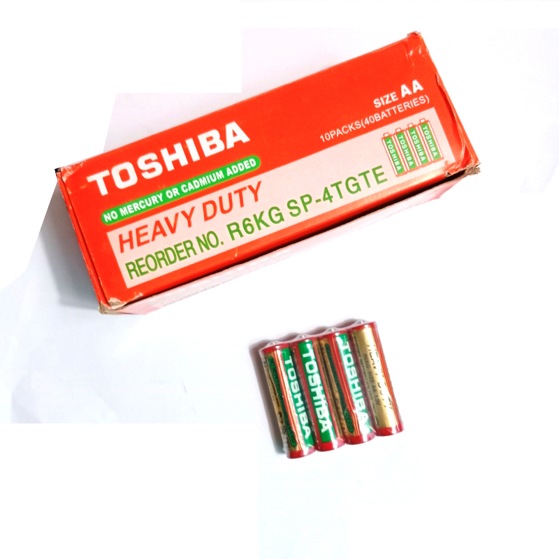 Pin Tiểu AA Toshiba-Pin Đồng Hồ - 1 vỉ 4 viên 1 hộp 40 viên | Shopee ...