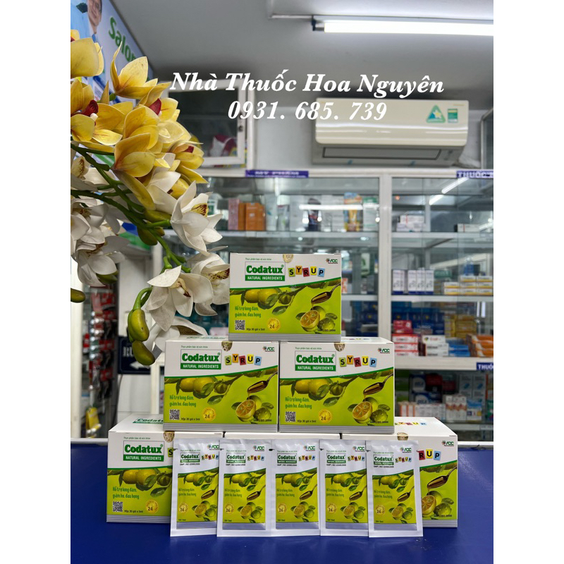 Siro hỗ trợ long đờm, giảm ho, đau họng CODATUX (hộp 30 gói) | Shopee ...