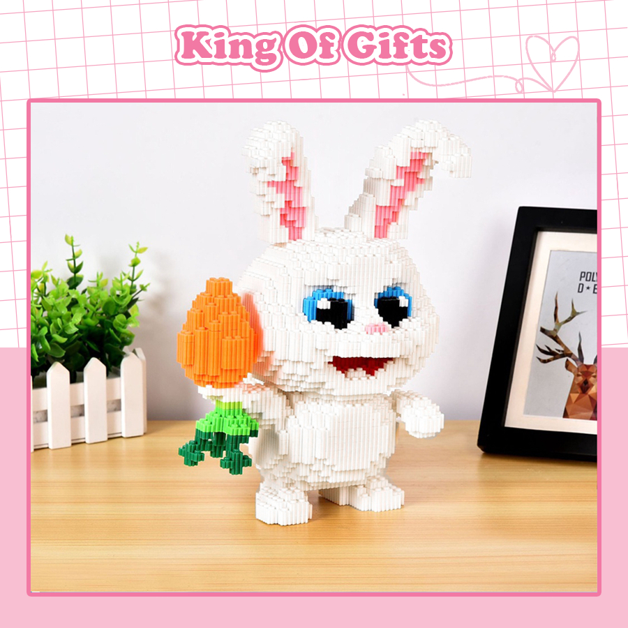Mô hình đồ chơi lắp ráp thỏ Snowball nhân vật cỡ lớn 30cm King of Gifts ...