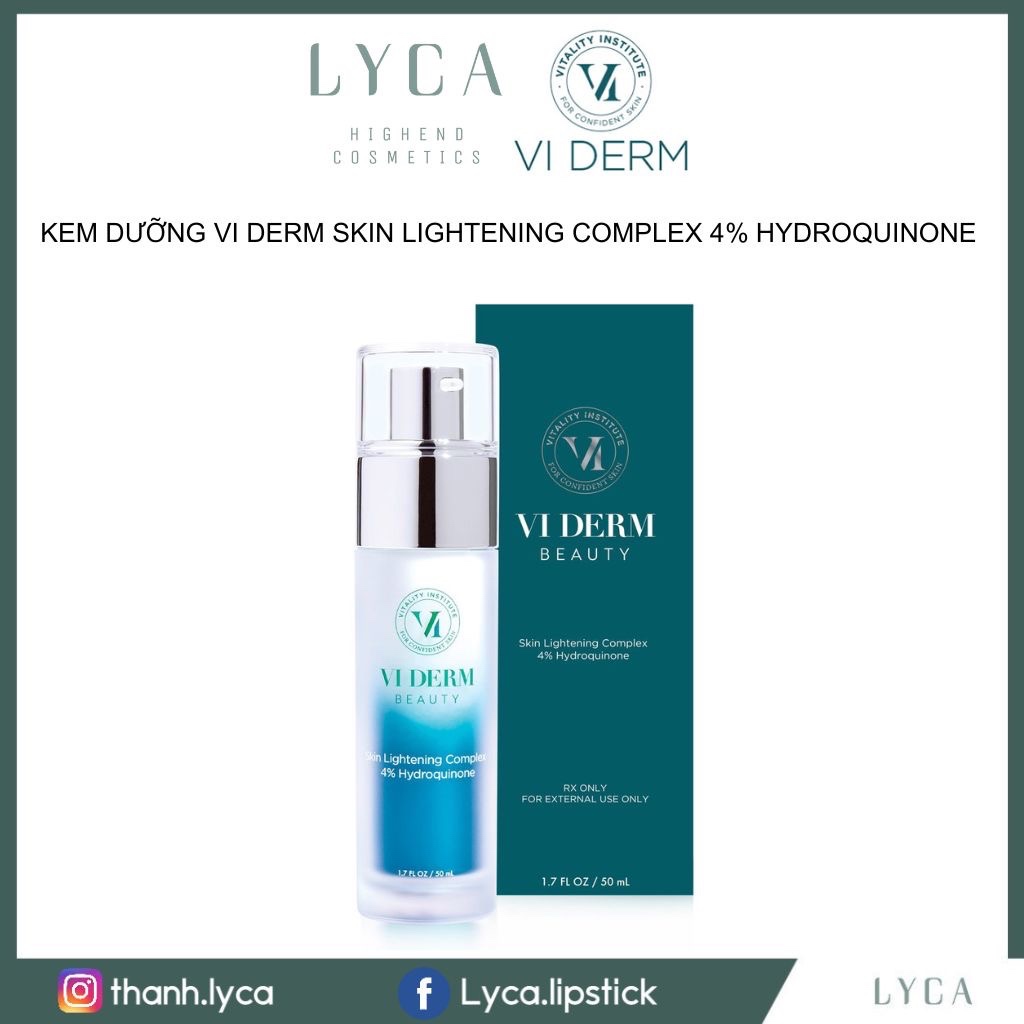 [LYCA] VI DERM Kem dưỡng VI Derm Skin Lightening Complex 4% ...